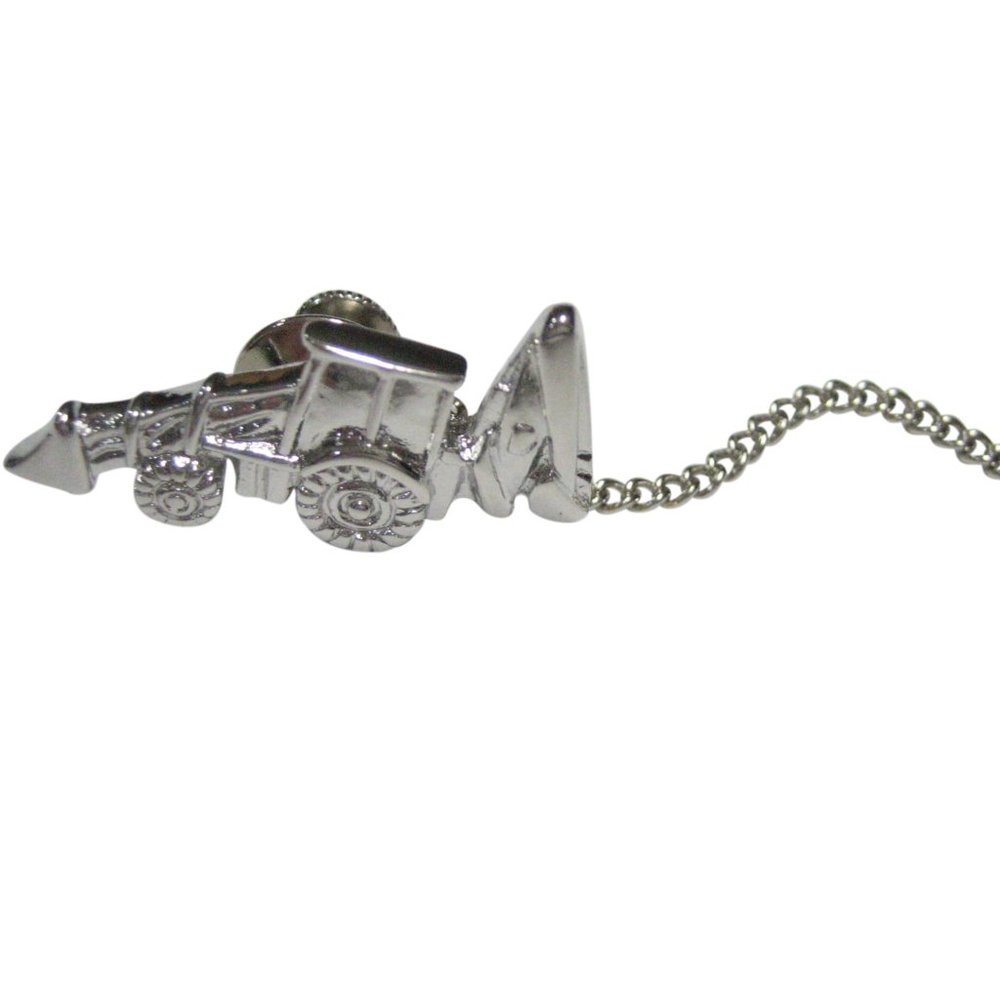 Heavy Machinery Excavator Digger Machine Tie Tack - Gem